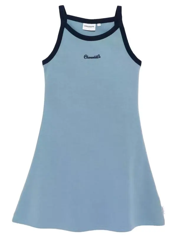 CHOCOOLATE Logo Mini Dress - Blue