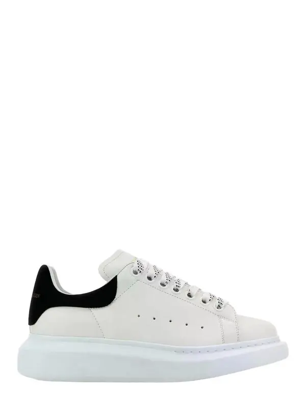 Alexander McQueen Oversized Leather Sneakers - White