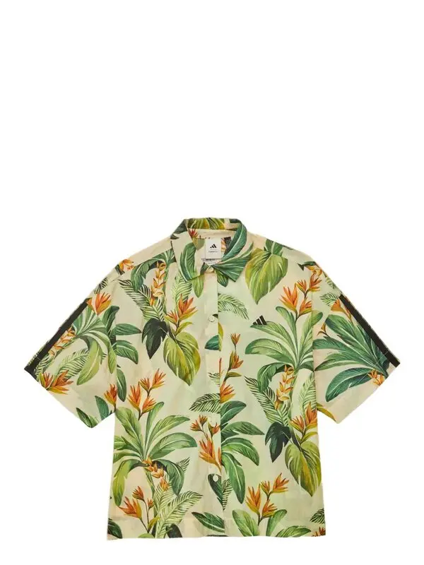 Farm Rio Tropical Breeze-print Shirt - Neutrals