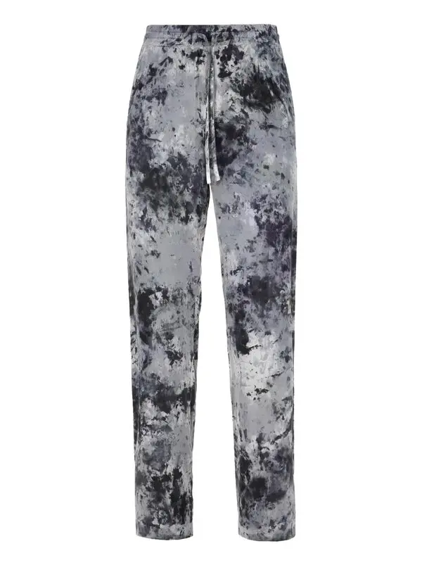 Avant Toi Tie-dye Drawstring Trousers - Grey