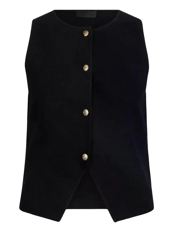 Liu Jo Round-neck Waistcoat - Black
