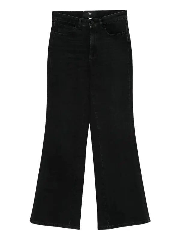 3x1 Five-pocket Flared Jeans - Black