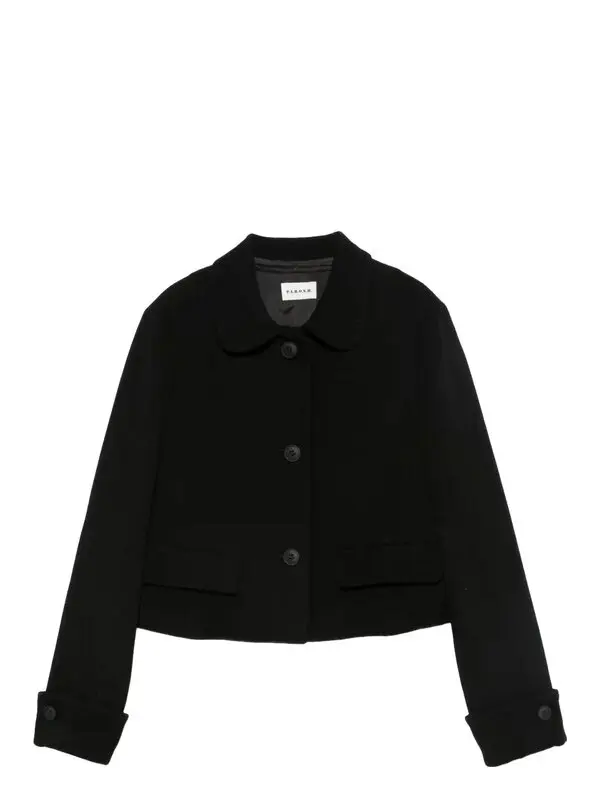 P.a.r.o.s.h Button-up Cropped Jacket - Black