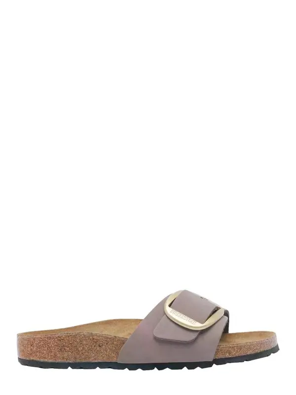 BIRKENSTOCK Madrid Buckled Leather Flat Sandals - Purple