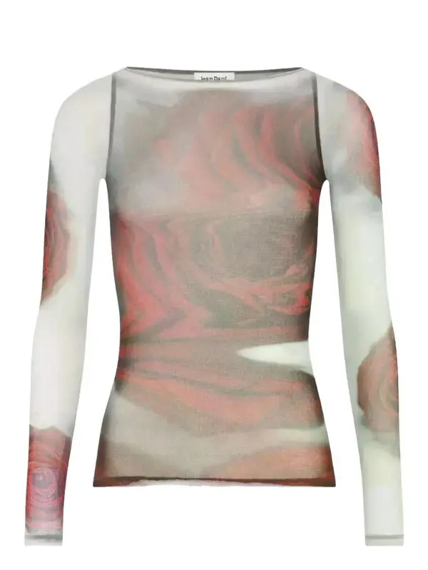 JEAN PAUL GAULTIER Roses Print Top - Red