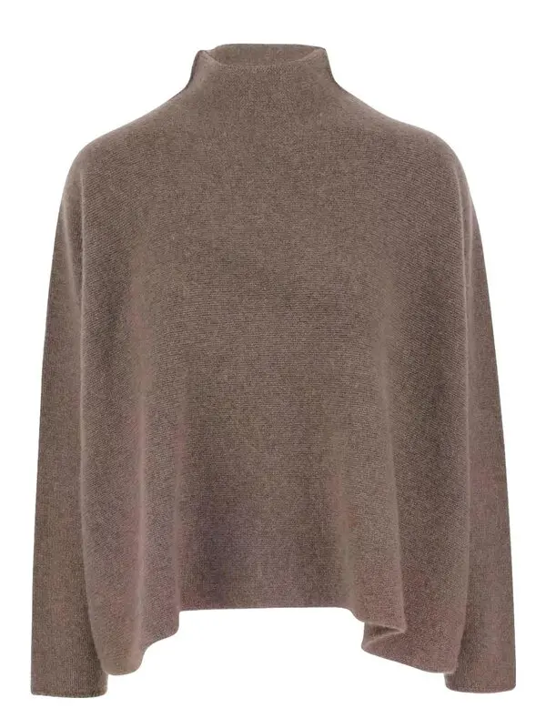 Giorgio Armani Mock-neck Ribbed Sweater - Brown