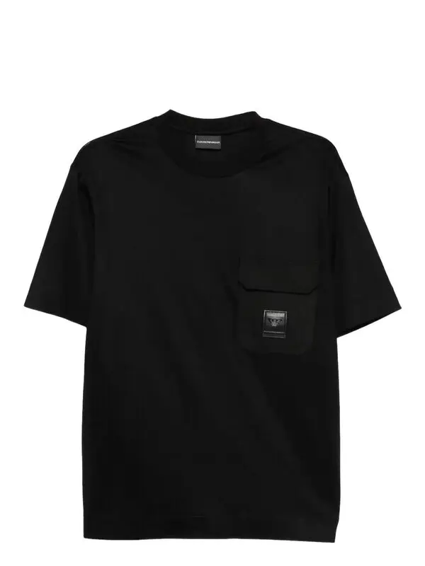 Emporio Armani Pocket-detail T-shirt - Black