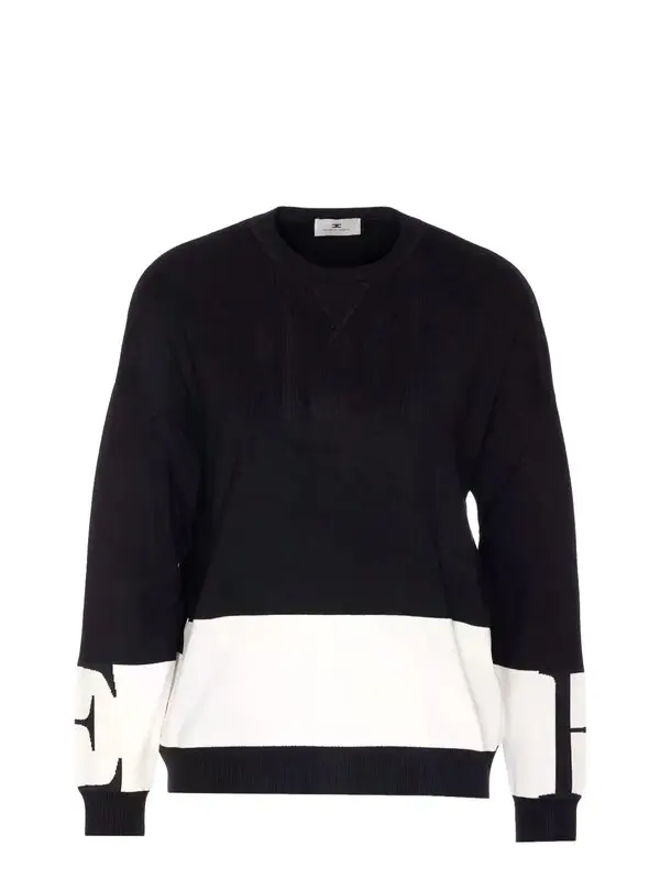 Elisabetta Franchi Crew-neck Sweatshirt - Black