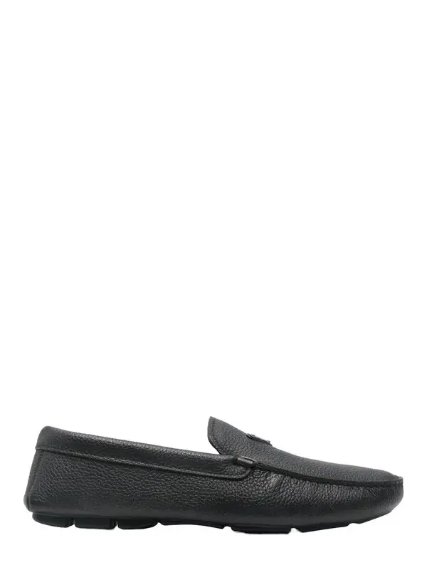 Prada Triangle Logo Loafers - Black