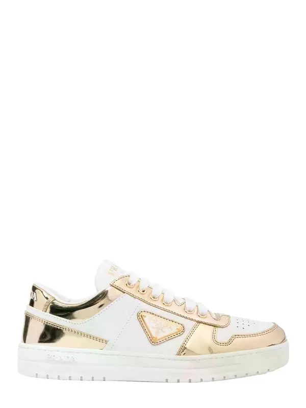 Prada Downtown Leather Low-top Sneakers - White