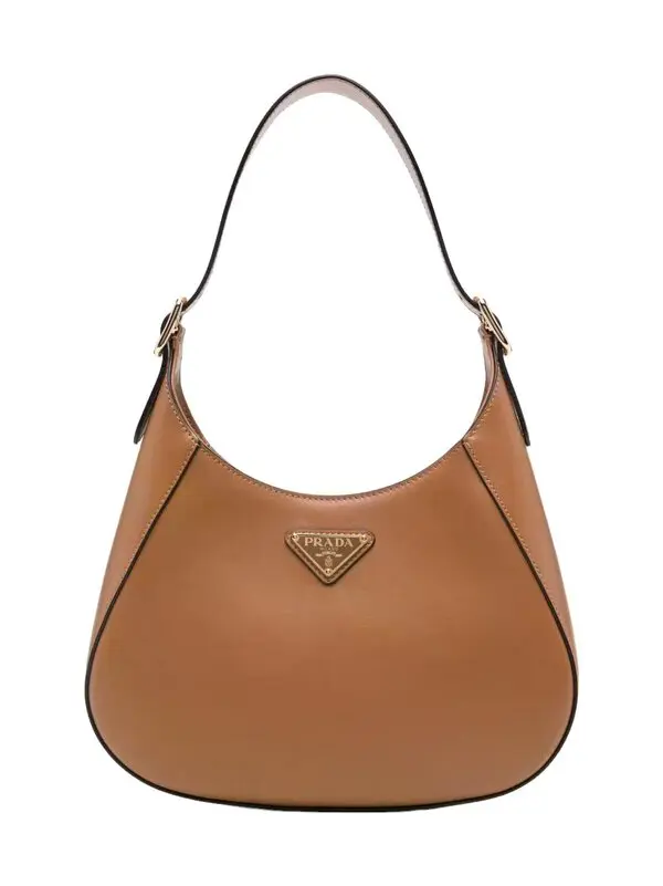 Prada City Leather Shoulder Bag - Brown