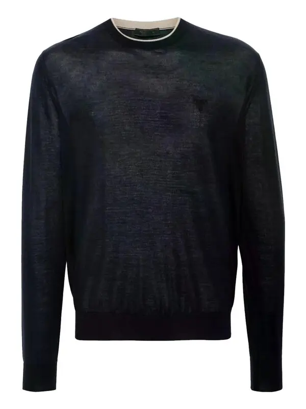Prada Mélange-effect Cashmere Jumper - Blue