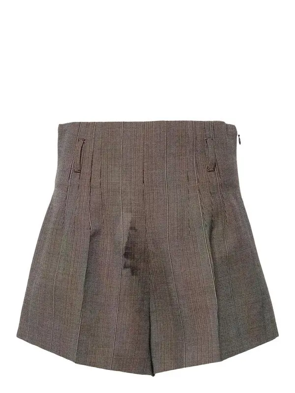 Prada High-waist Tailored Shorts - Brown