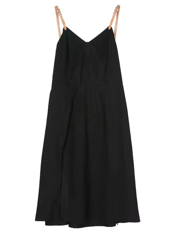 Prada Pleat-detail Dress - Black