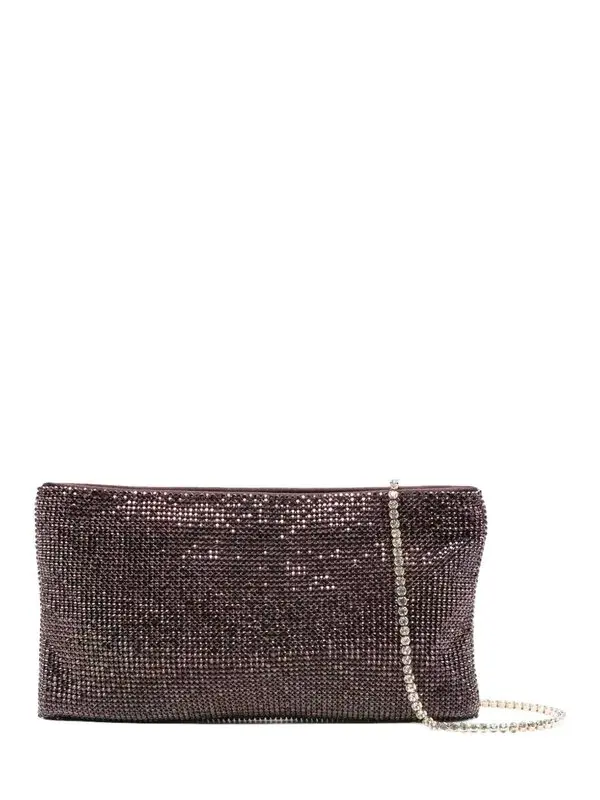 Benedetta Bruzziches Crystal-embellished Clutch - Purple