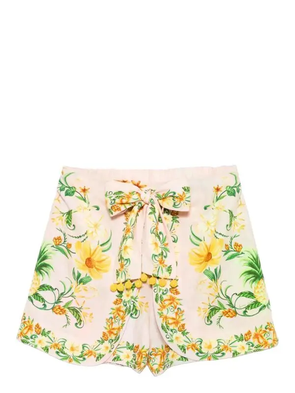 Farm Rio Botanical Beauty Shorts - Pink