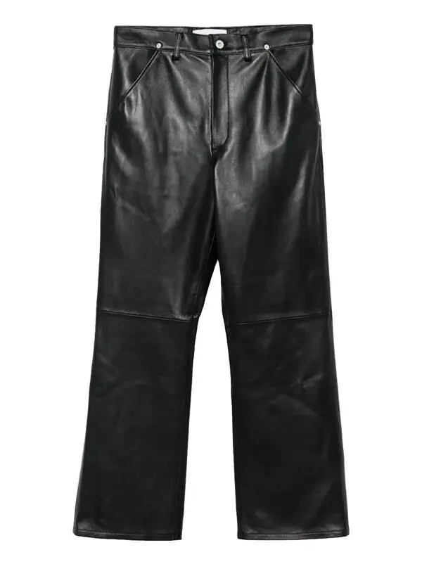 TONYWACK Leather Trousers - Black