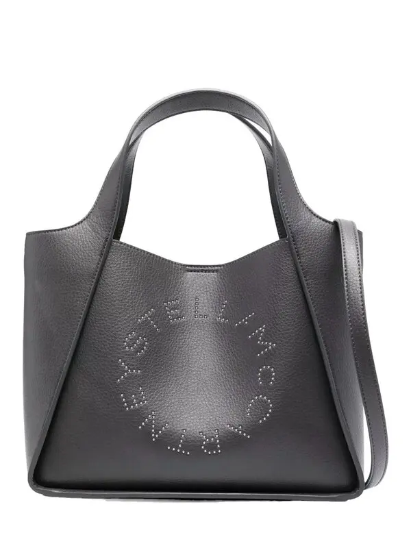 Stella McCartney Studded-logo Tote Bag - Grey