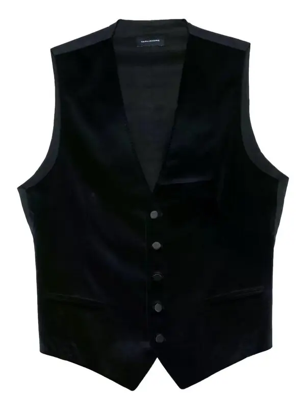 Tagliatore Cotton Waistcoat - Blue