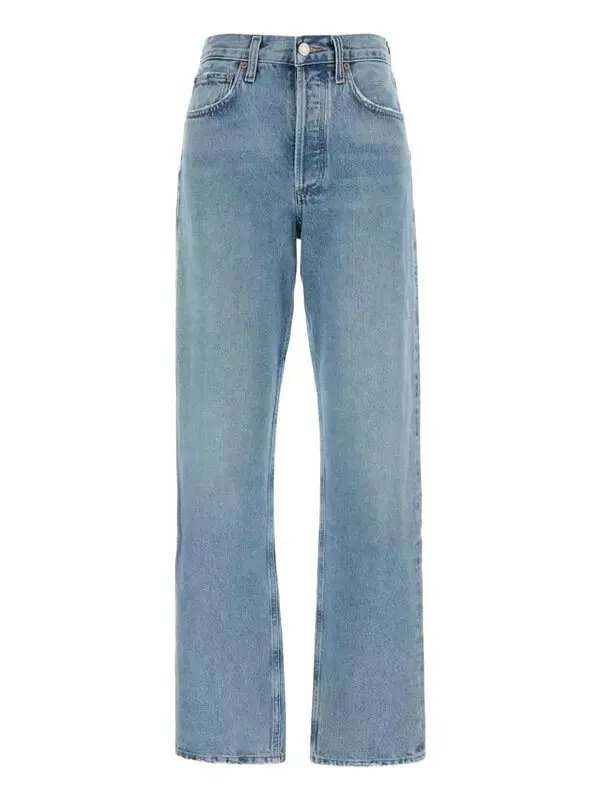 AGOLDE Cotton Mom Jeans - Blue
