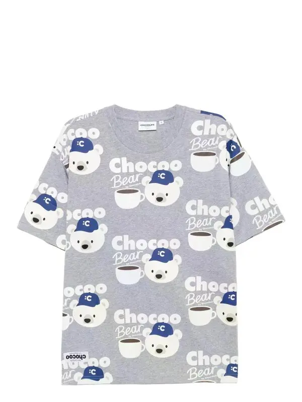 CHOCOOLATE Graphic-print T-shirt - Grey