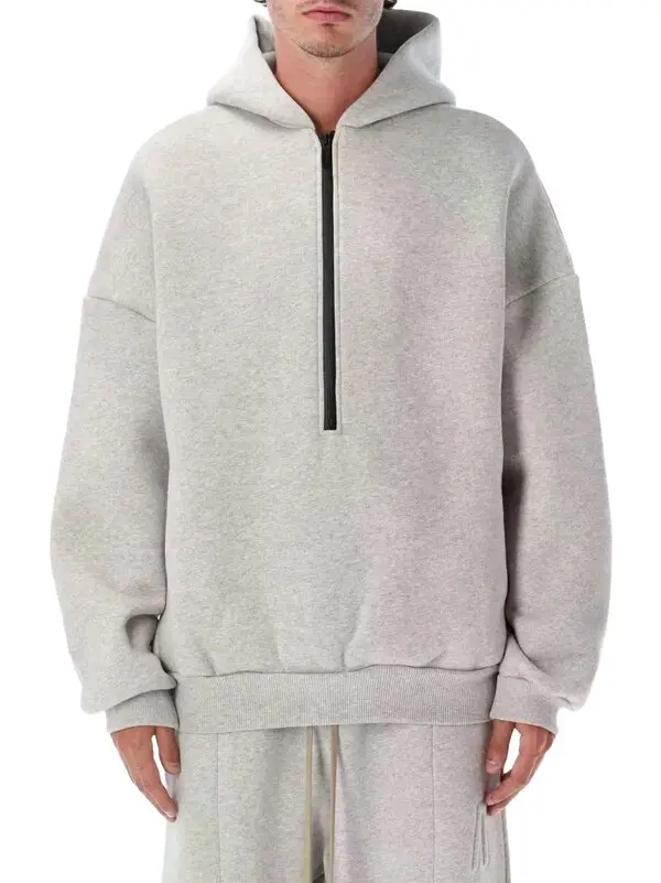 Fear Of God Athletic Half-zip Hoodie - Grey