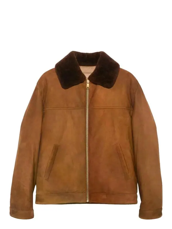 Prada Suede Jacket - Brown