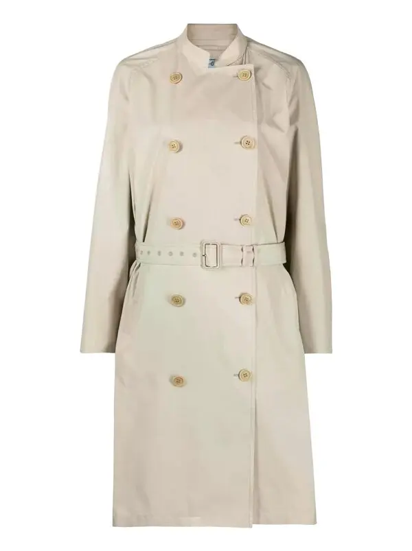 Prada Double-breasted Trench Coat - Neutrals