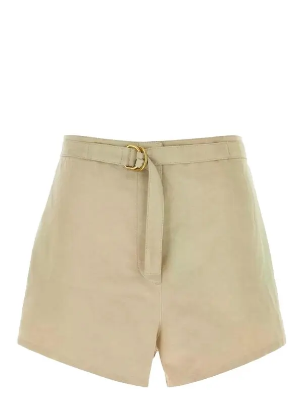 Prada High-waisted Shorts - Neutrals