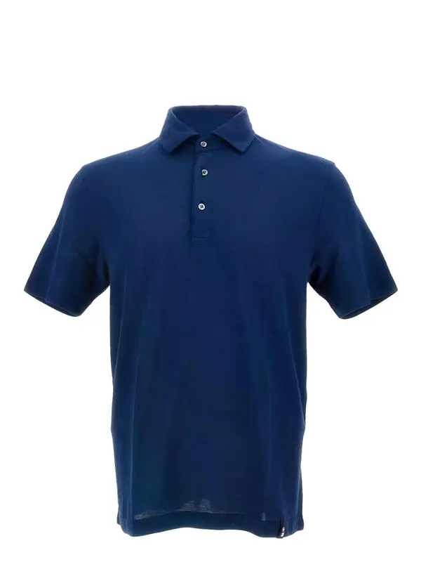 DRUMOHR Cotton Polo Shirt - Blue