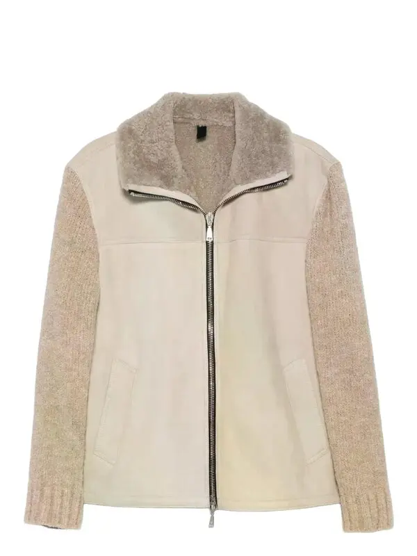 Tagliatore Shearling Jacket - Neutrals