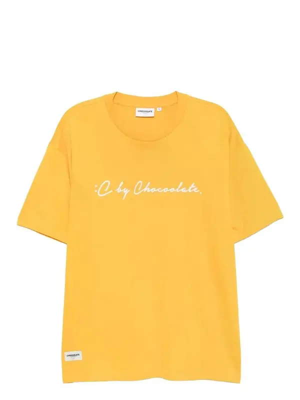 CHOCOOLATE Logo-print T-shirt - Yellow
