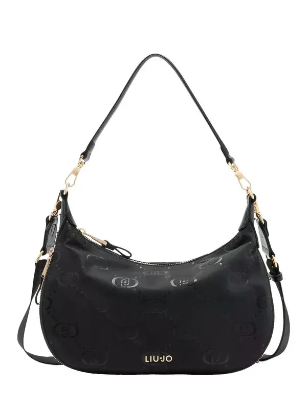 Liu Jo Logo-print Zip Shoulder Bag - Black