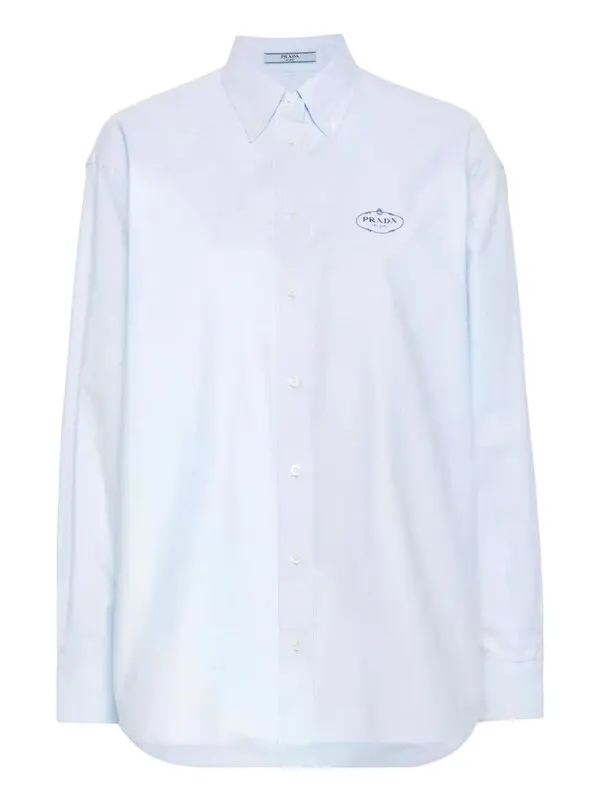 Prada Oxford Cotton Shirt - Blue