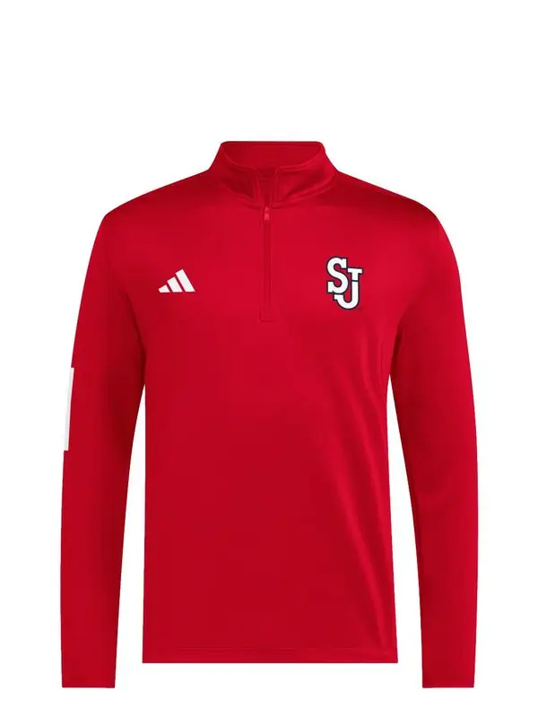 Adidas St. John's Half-zip Golf Pullover - Team Power Red / White