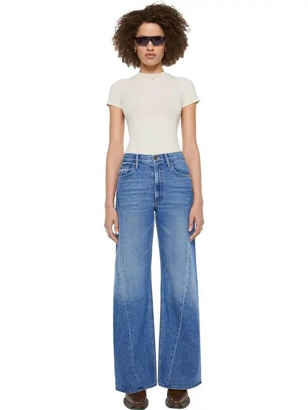 MOTHER Snacks! The Lemon Twist Rolling In Dough Jeans - Blue