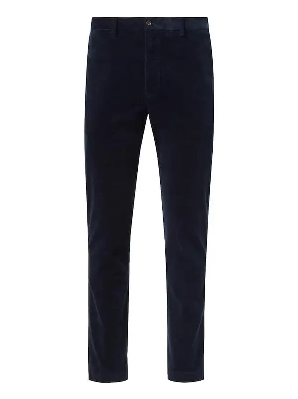 Ralph Lauren Cotton Corduroy Straight Pants - Blue