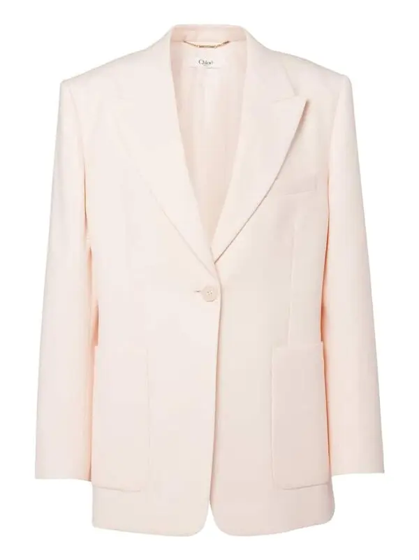Chloé Wool Gabardine Suit Jacket - Pink