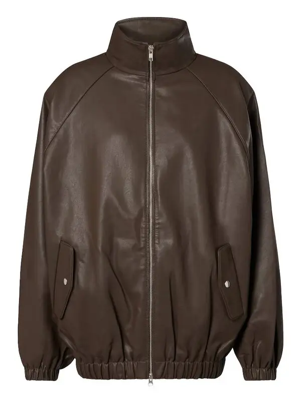 THE FRANKIE SHOP Senta Bomber Jacket - Brown