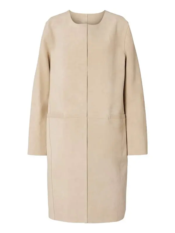 TOTEME Suede Coat - Beige