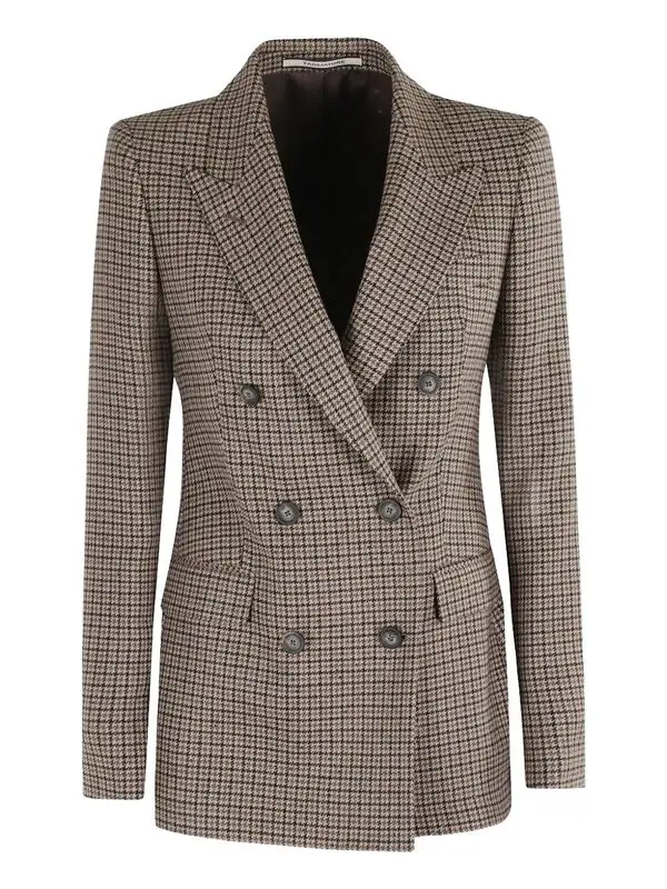 Tagliatore Wool Double-breasted Jacket - Brown