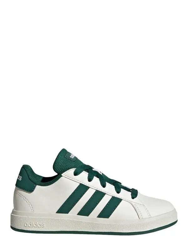 Adidas Grand Court Lifestyle Sneakers - Off White/collegiate Green/core Black