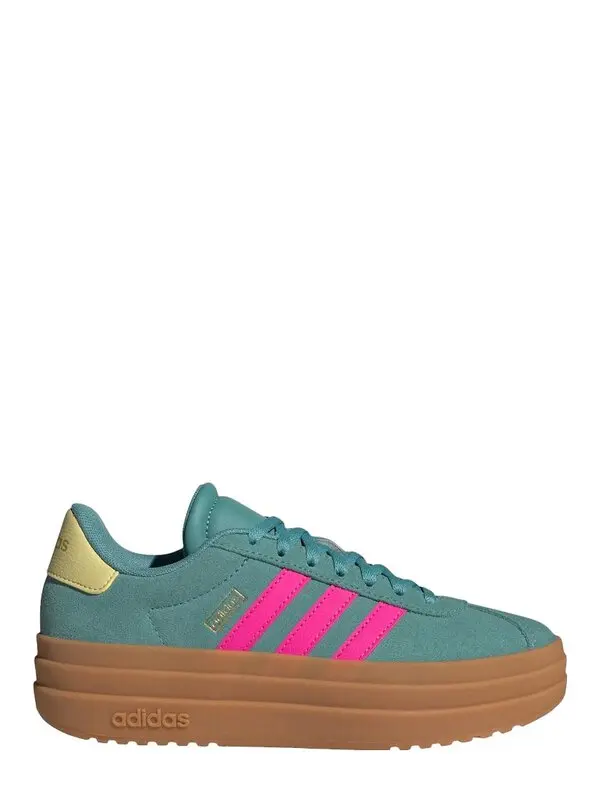 Adidas Vl Court Bold Sneakers - Powder Teal/shock Pink/powder Yellow