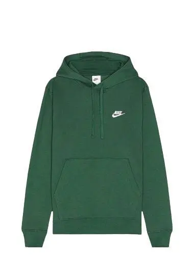 Nike Sportswear Club Fleece Pullover Hoodie - Dark Green/white