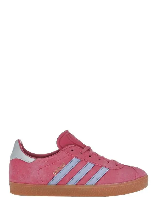 Adidas Gazelle Lace Up Sneakers - Shock Pink/blue Spark/halo Blue