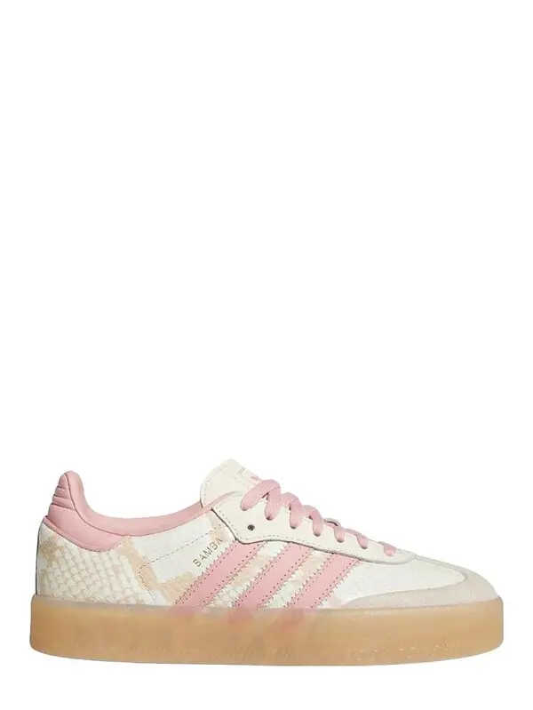 Adidas Sambae Snakeskin Sneakers - Cream White/wonder Mauve