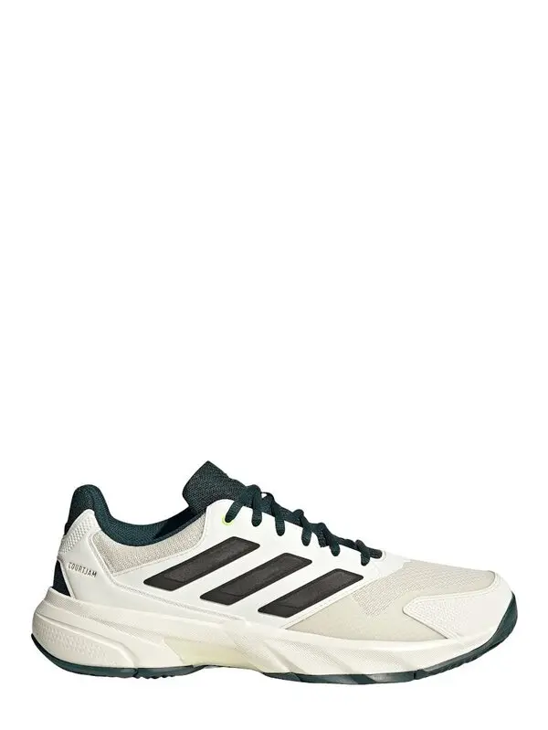 Adidas Courtjam Control 3 Sneakers - Off White/silver Metallic/aurora Ivy