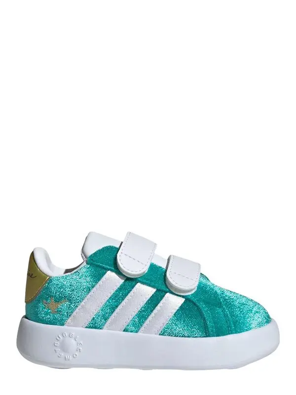 Adidas Grand Court 2.0 Disney Jasmine Sneakers - Pure Teal/cloud White/gold Metallic