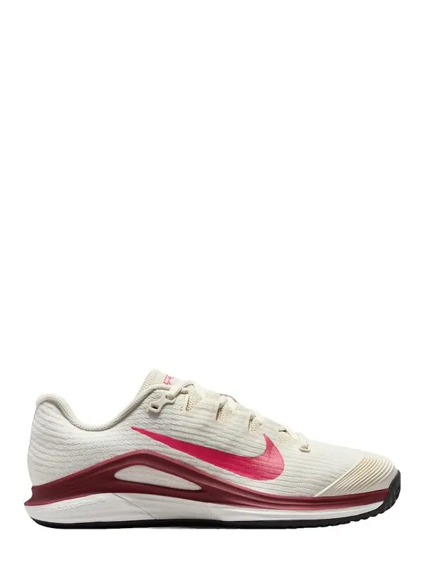 Nike Court Air Zoom Vapor 12 Clay Athletic Sneakers - Pale Ivory/sail/team Red