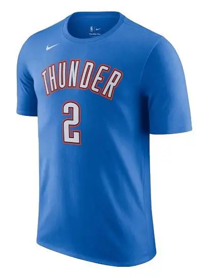 Nike Nba Oklahoma City Thunder Shai Gilgeousalexander T-shirt - Blue/white